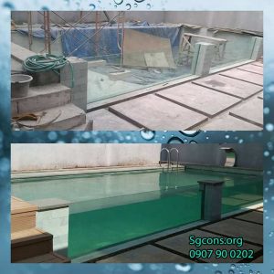 Hồ bơi kính | Thi công bể bơi kính Cường lực và Acrylic